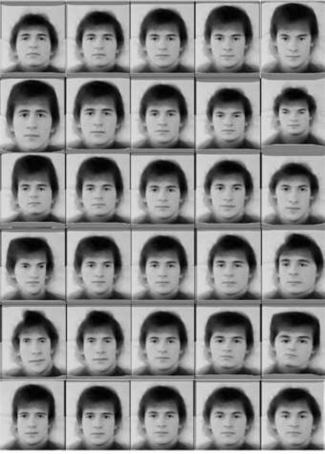 Principal Components Of Face Shape The Average Shape Free Face Centre Download Scientific