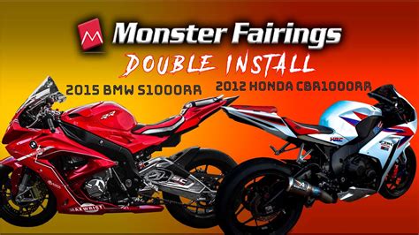Monster Fairings S1000rr And Cbr1000rr Double Install Youtube