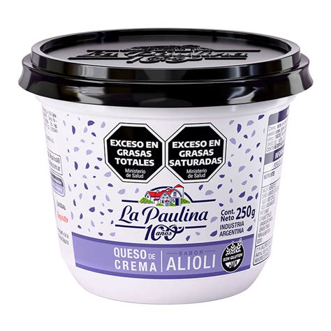 Queso Crema La Paulina Sabor Alioli 250 G Masonline Más Online