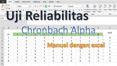 Uji Reliabilitas Cronbach Alpha Dengan Excel Hot Sex Picture Hot Sex