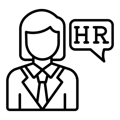 Hr Specialist Female Icon Style 21265170 Vector Art At Vecteezy