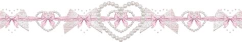 Cutecore Kawaii Heart Hearts Bow Bows Cutecore Pastel Deco Frame Border