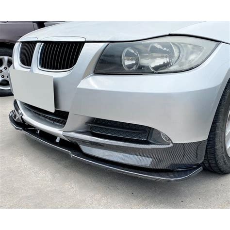 スポーティ全開♪ Bmw カーボン ルック フロントバンパー リップ スポイラー E90 E91 E320i 323i 325i 330i