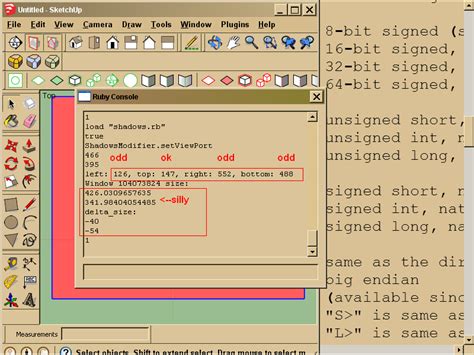 Getting Size Of Window With Sketchup Ruby API SketchUp Community
