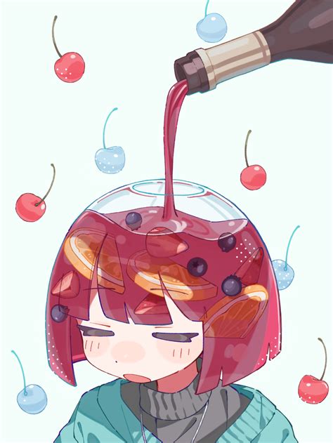 Safebooru 1girl Absurdres Blueberry Blunt Bangs Blunt Ends Blush