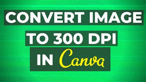 How To Convert An Image To 300 DPI BEST Method YouTube