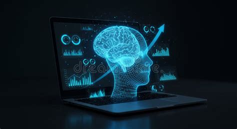 Ai Brain Power Unlocking Intelligence Data Insights And Growth On Your Laptop Future Tech