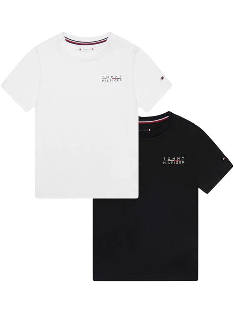 로고 프린트 티셔츠 2팩 세트 Tommy Hilfiger 페칭 Fetching