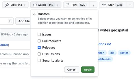 How To Subscribe To Releases On Github Robins Blog
