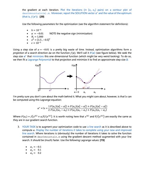 Gradient Descent Consider The Following Minimization