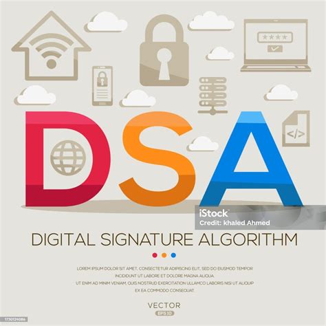 Dsa Digital Signature Algorithm Stock Illustration Download Image Now