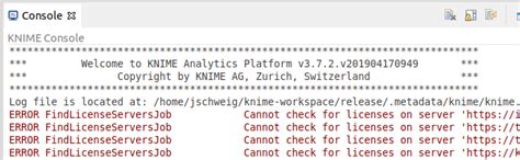 Error Log Knime Analytics Platform Knime Community Forum