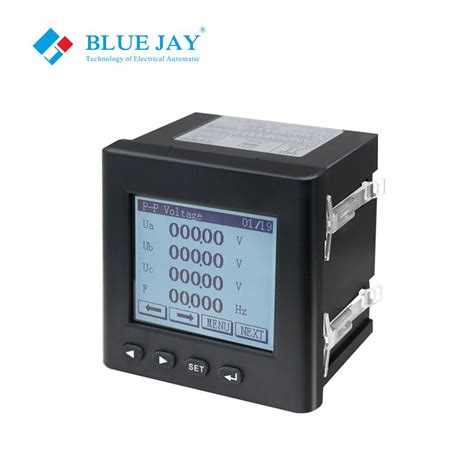 Industrial 96 96mm 3 Three Phase Lcd Display Digital Multifunction