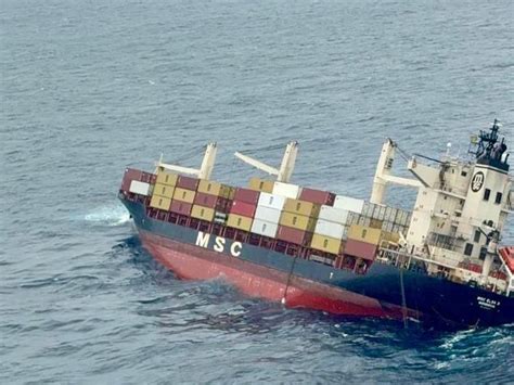 Msc Baltic Iii Grounding Hull Breaches Confirmed But Fuel Tanks Holding For Now