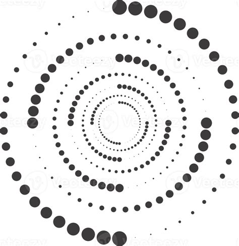 Dotted Circle Pattern Abstract Half Tone Graphic Circular Textured Round Spiral Frame Swirl