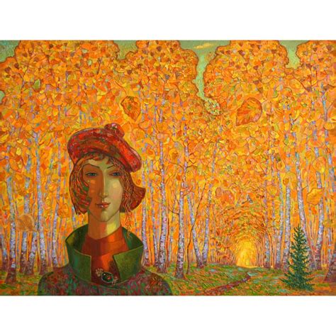 Купить картину Осенний листопад в Москве от художника Конев Владимир