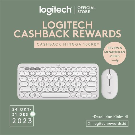 Promo Logitech Pebble 2 Combo Keyboard Dan Mouse Wireless Bluetooth