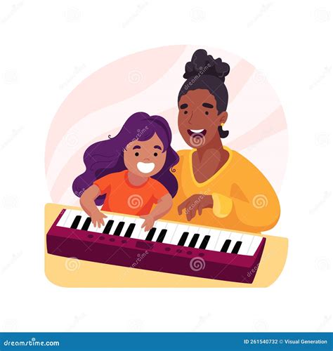 Piano Class Isolated Cartoon Vector Illustration Stock Vector Illustration Of Isolated