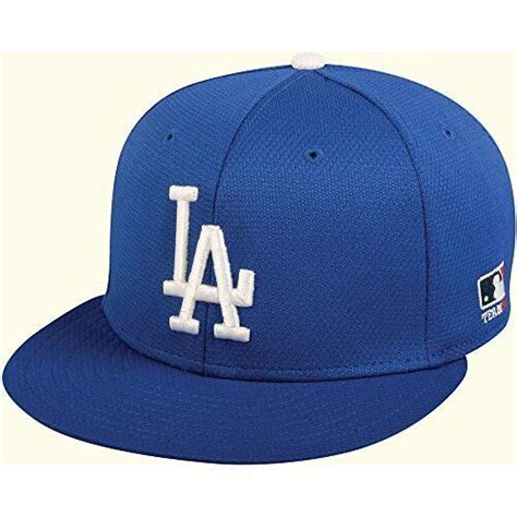 Los Angeles Dodgers Mlb Oc Sports Q3 Flat Brim Blue Hat Cap Adult