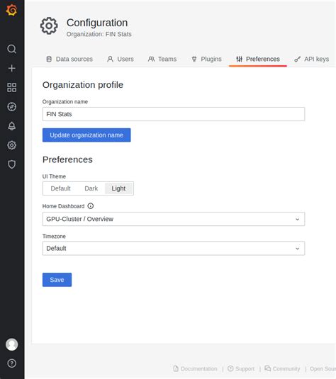 grafana 8 0 1 unable to set configuration preferences · issue 35553
