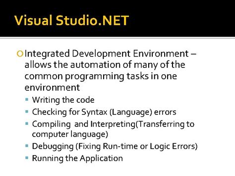 Cis 115 Lecture 2 Visual Basic Introduction Software