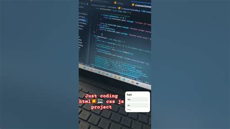Project Html Css Coding💻💥 Shorts Tranding Viralvideo