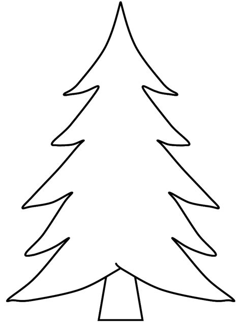 Printable Tree Template Coloring Home