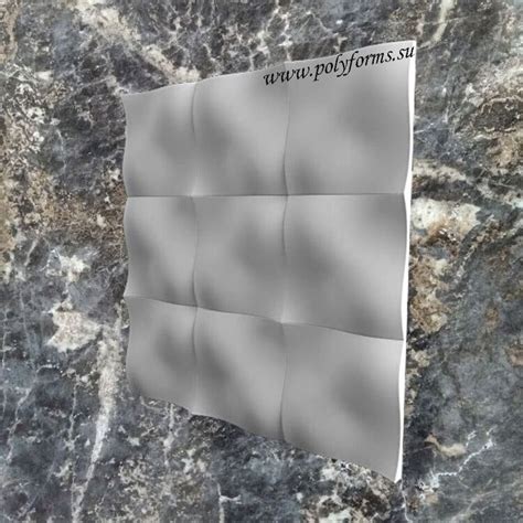 Гипсовая 3d панель Drop 500х500