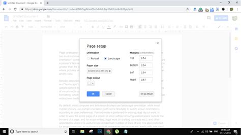 How To Create Google Docs Landscape Orientation Page Guide Techies