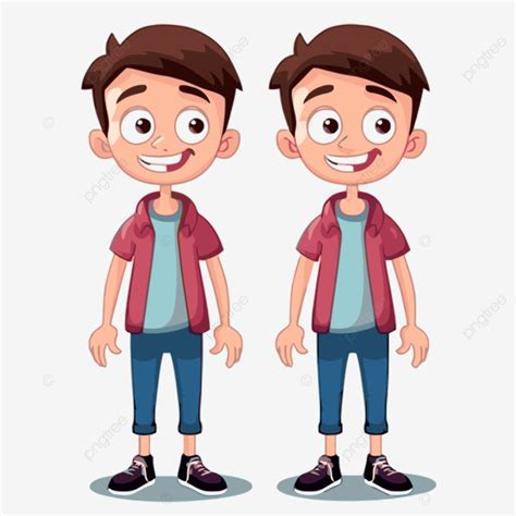 두 얼굴의 만화 아이 벡터 형제 클립 아트 만화 Png 일러스트 및 벡터 에 대한 무료 다운로드 Pngtree