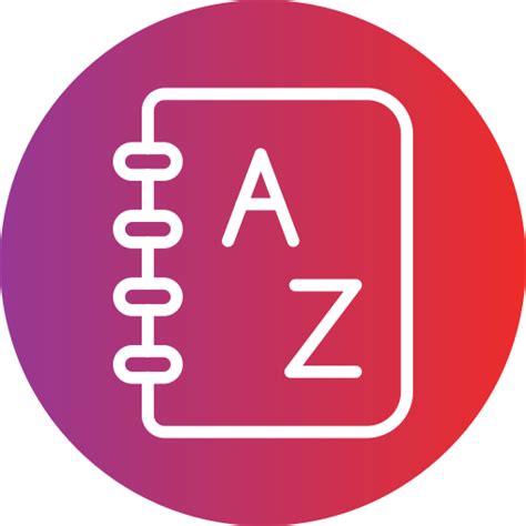 Dictionary Generic Flat Gradient Icon