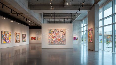 Exploring The Essence Of Normalist Architecture In A Room Bathed In Natural Light And Art Stock