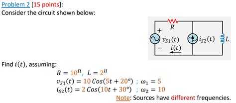 Solved Problem 2 15 Points Consider The Circuit Shown