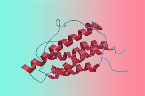 Molécula Humana De La Eritropoyetina Stock De Ilustración Ilustración