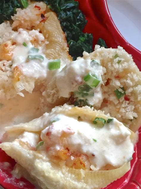 Shrimp And Crab Stuffed Pasta Shells
