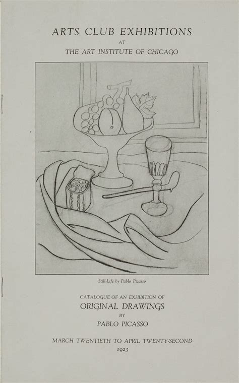 Original Drawings By Pablo Picasso The Arts Club Of Chicago