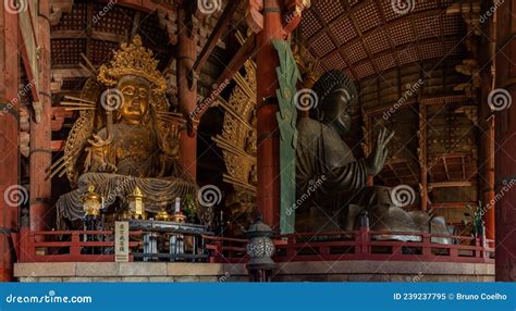 Todai Ji Temple Kokuzo Bosatsu And The Great Buddha Stock Image