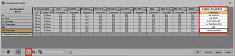 How To Use Configuration Tables In Solidworks