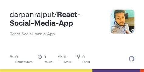 Github Darpanrajputreact Social Media App React Social Media App