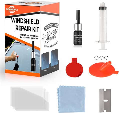 Gearzaar Glass Windshield Repair Tool Kit Fix Car Wind Glass Windscreen