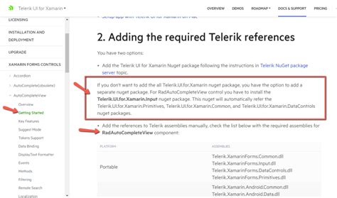 Remove Windowsbase And Presentationcore From Telerik Ui For Xamarin Documents Flow Nuget Package