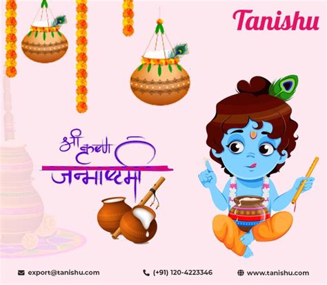 Tanishu Global Pvt Ltd On Linkedin Happyjanmashtami Janmashtami Celebrations Lordkrishna