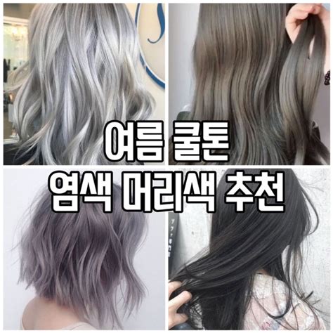 여름 쿨톤 염색 색상표 어울리는 머리색 추천 네이버 블로그