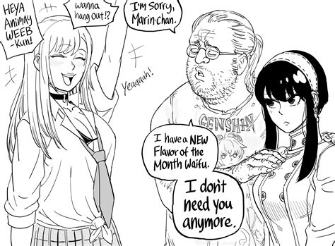 Ganyu Yor Briar And Kitagawa Marin Original And 3 More Drawn By Bb