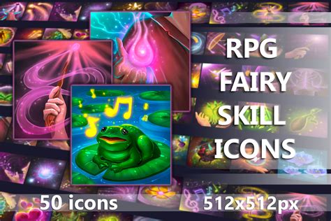 RPG Fairy Skill Icons Download Pack CraftPix Net