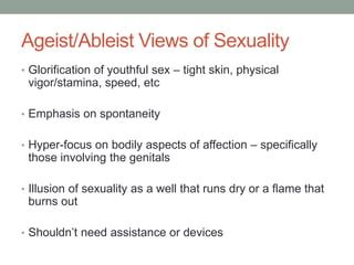 Old Sex New Sex Good Sex Blue Sex PPT