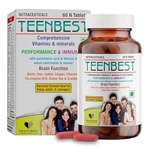 Healthbest Teen Multivitamin Tablets Daily Vitamins For Teenagers