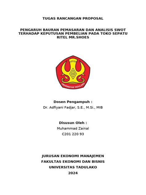 Pengaruh Pemasaran Dan Swot Di Mr Shoes Pdf