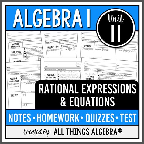 Algebra Unit Systems Of Equations Inequalities All Things Algebra