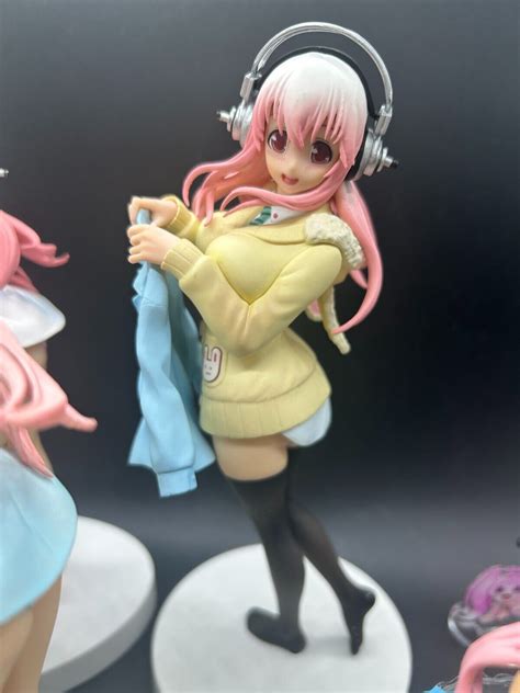 Super Sonico Close Coverage On Daily Life Special Figure Lot 4 Set Of 4